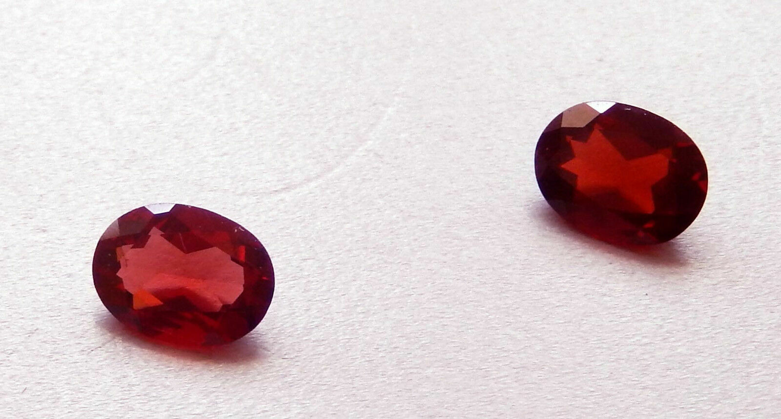 Madagascar Garnets/ 8x6 mm / Faceted Ovals / Natural 1.15cts.-1.32 cts ...