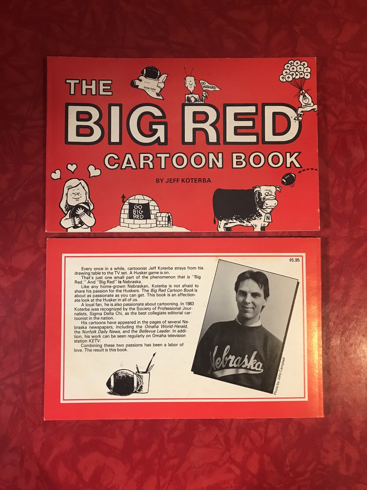 THE BIG RED CARTOON BOOK by JEFF KOTERBA 1985 Nebraska Huskers cartoon ...