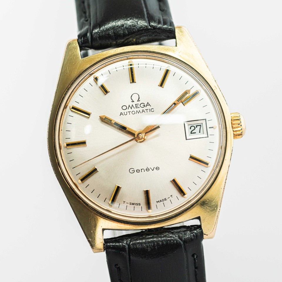 **Vintage 1971** OMEGA Geneve Cal.565 Automatic Gold Swiss Made 34mm ...