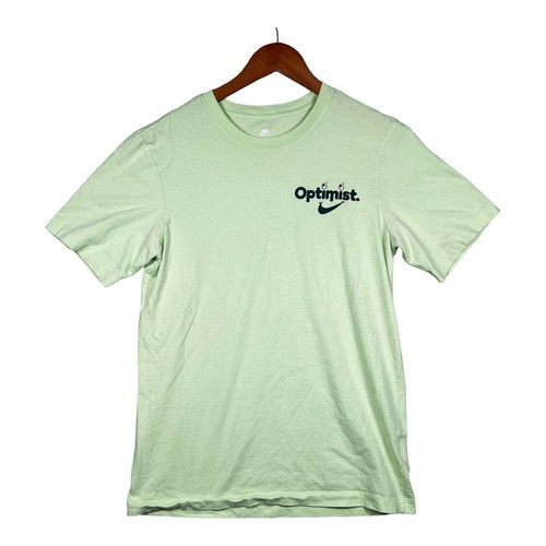 Nike Optimist Streetwear Lime Green Running Sports Football T Shirt Tee ...