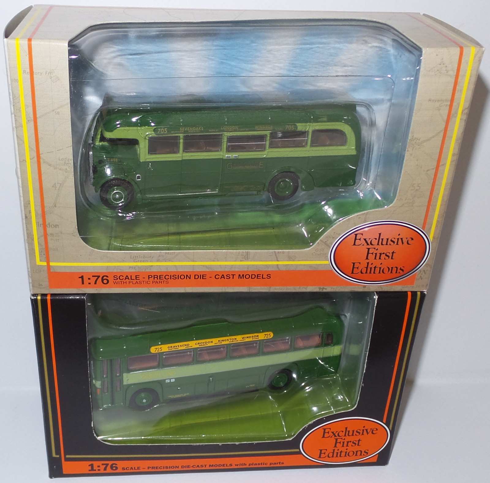 VEHICLES : AEC MODERNISED RF / AEC 10T10 BUS GREENLINE MODELS 23202 / ...