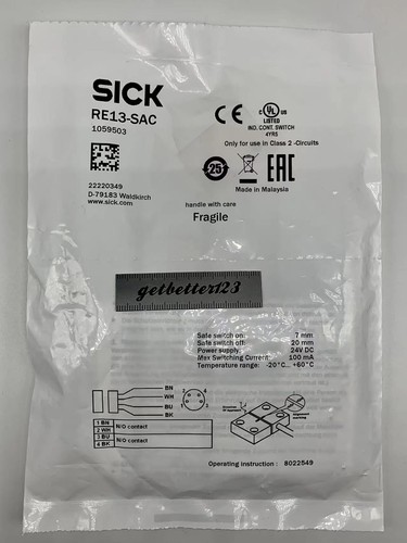 1Pcs NEW SICK Safety Door Switch RE13-SAC Magnetic Non-contact Switch ...
