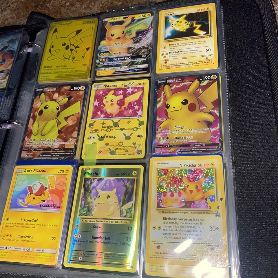 charizard & pikachu lot 2 card near mint full art/holo only! | eBay