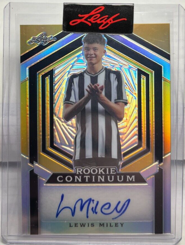 Lewis Miley 2023 Leaf Rookie Continuum GOLD Autograph Auto RC #'d 6/30 ...