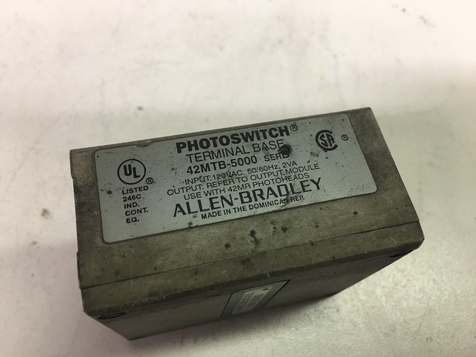 Allen-Bradley Photoswitch Terminal Base 42MTB-5000 Ser B | eBay