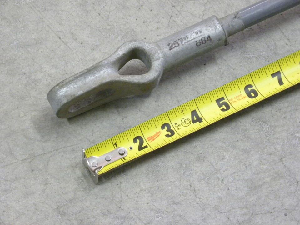 Used - Galvanized Steel & Fiberglass Guy Wire Strain Insulator Clevis ...