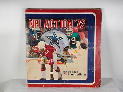 NFL Action '72 Sunoco Sticker Album with COMPLETE STAMP set | eBay