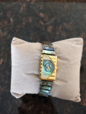 Women's Express Abalone Stretch Band Wrist Watch | eBay