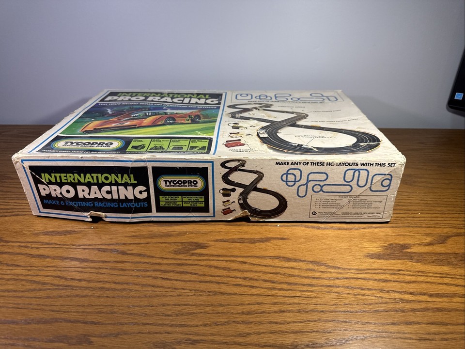 Vintage 1980's Tyco International Pro Racing Track Slot Car Incomplete ...