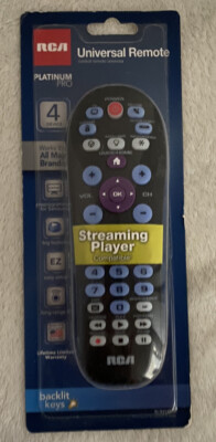 RCA Universal Remote Control RCR414BHE New In Package Streaming ...