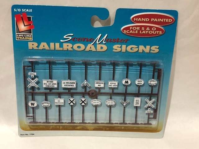 Life Like Scene Master 1704 O/s Scale Railroad Signs for sale online | eBay