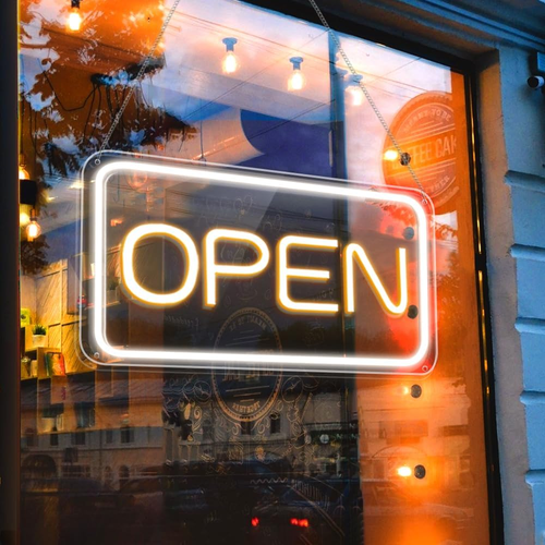 Open Signs for Business, LED Neon Open Sign, 16″X 9″ Ultra Bright ...