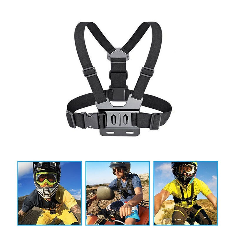 Chest Strap Harness GoPro HERO 4 5 6 7 8 9 10 11 12 with J Hook and ...