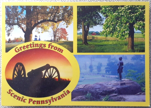 Greetings from Scenic Pennyslvania- Gettysburg-Postcard-Gene Ahrens ...