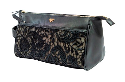 PurseN Zora Travel Case (Black Lace) Toiletry Organizer Bag Clear ...