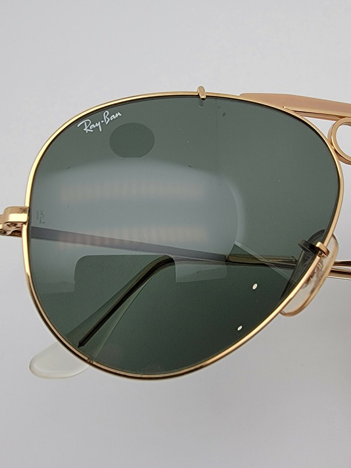 Ray-Ban B&L Bravura Deep Groove Shooter Gold Frame G-15 Lens Aviator ...
