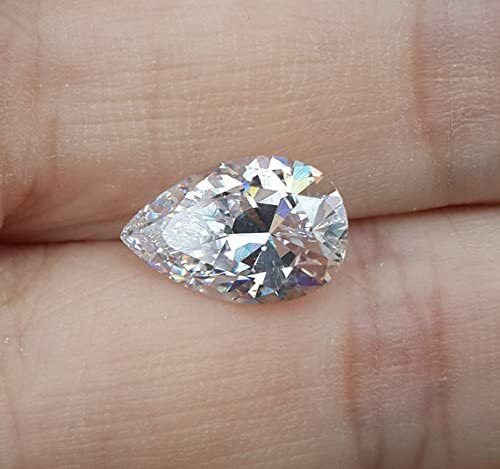 Cubic Zirconia AAA Quality Diamond Cut 8x10 mm Pear Shape 50 pc Loose ...