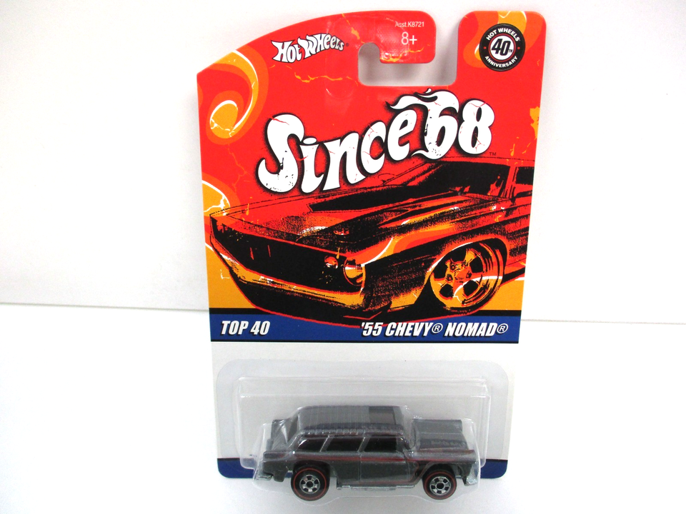 HOT WHEELS - SINCE 68 TOP 40 - 1955 CHEVROLET NOMAD STATION WAGON (RED ...