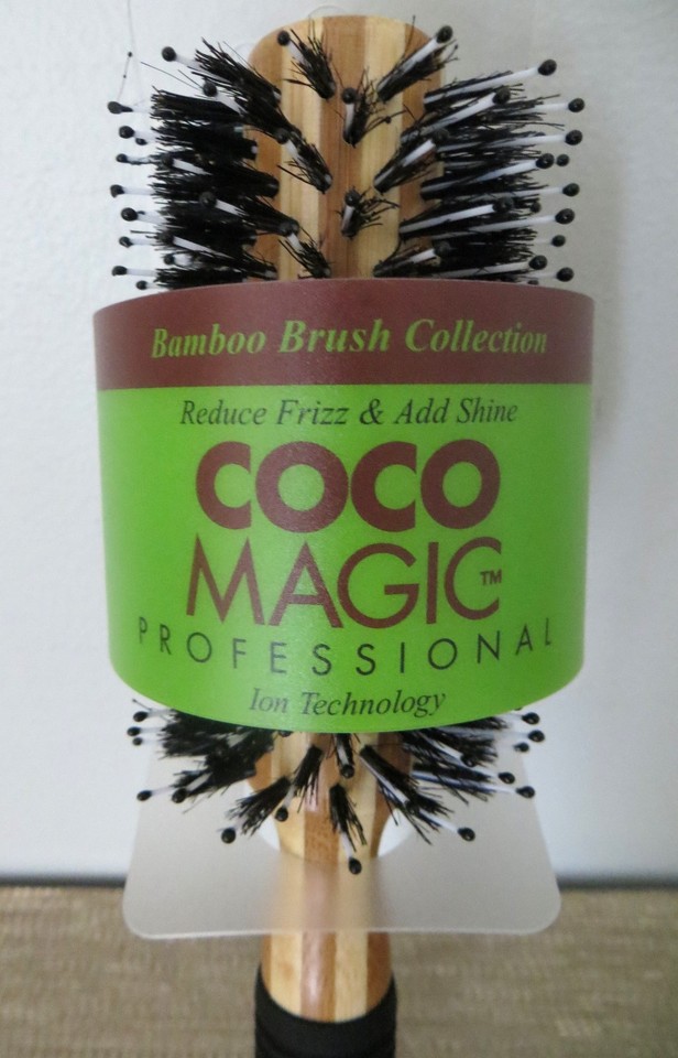 Coco Magic Professional Bamboo Brush CM-103 Reduce Frizz Add Shine, Ion ...