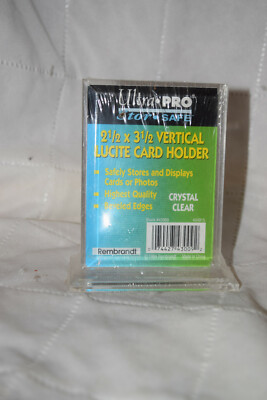 Ultra Pro Stor Safe 2.5 x 3.5in Vertical Lucite Card Holder Crystal ...