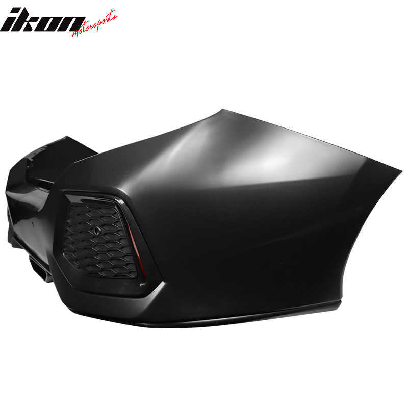 Fits 16-21 Honda Civic Sedan SI Style Rear Bumper Cover Unpainted PP ...