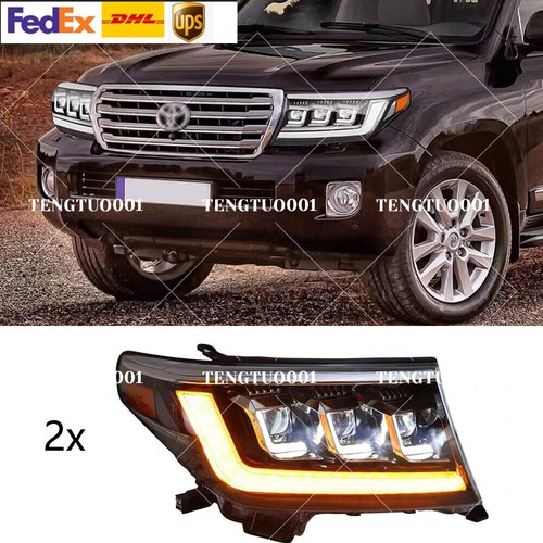 FULL LED Headlights 2007-2014 Year FJ200 Land Cruiser LC200 LED front ...
