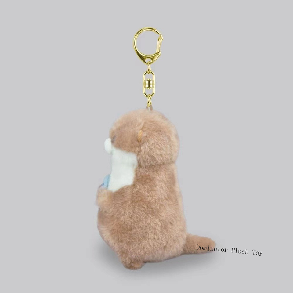Amuse Cute Sea Otter Beavers Holding Fish Plush Toy 11Cm Doll Packet ...