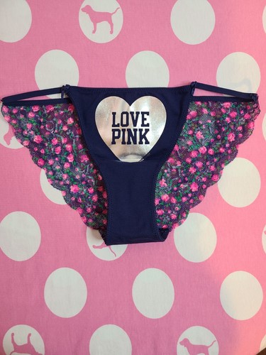 NWT Y2K Victoria's Secret PINK Lace Back Low-rise String Bikini Panty ...