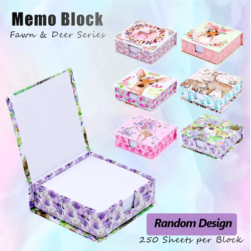 250 Sheet Note Pad Memo Block Deer Fawn Writing Paper Pad Home School Office | eBay Australia
