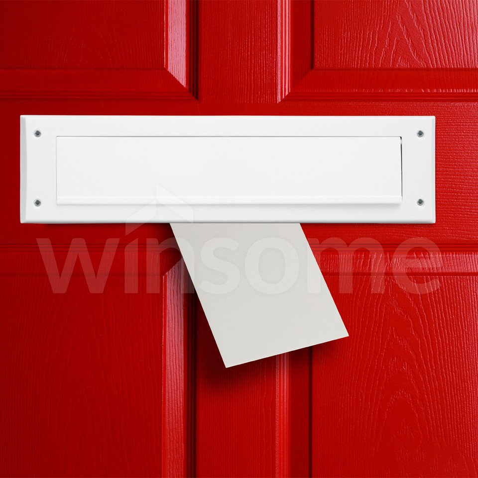Plastic Letter Box Plate Seal Flap Cover PVC Door Internal Draught ...