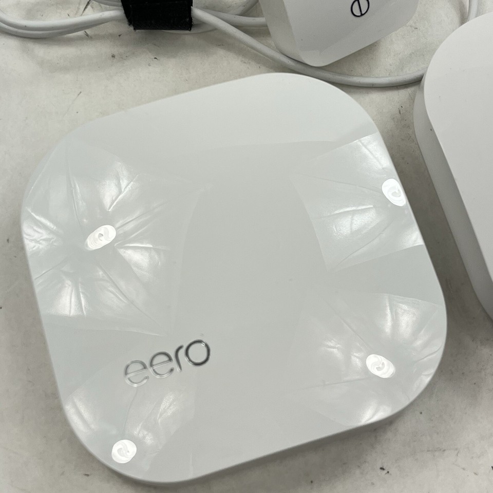 Eero Pro 2nd Gen B010001 Mesh Wi-Fi System 2 Units 1 Power Cable Pre ...