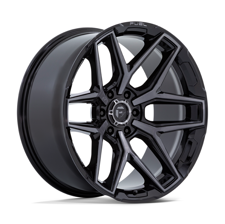FUEL Flux FC854BT 17X9 5X127 ET-12 Gloss Black Brushed w/Gray Tint (Qty ...