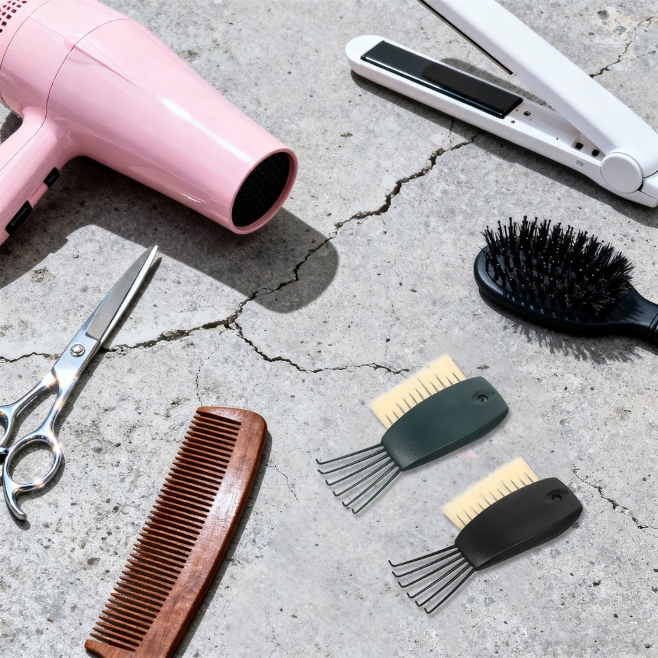 3pcs Hair Brush Cleaning Rake, Comb Cleaner Bristles & Rake Tool For ...