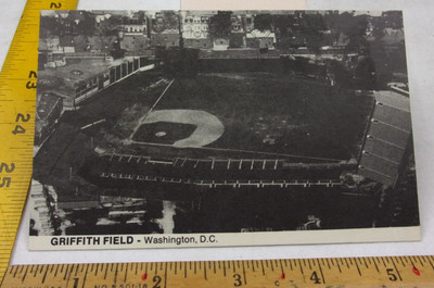 Griffith Field Washington DC baseball ball park stadium postcard 1974 ...