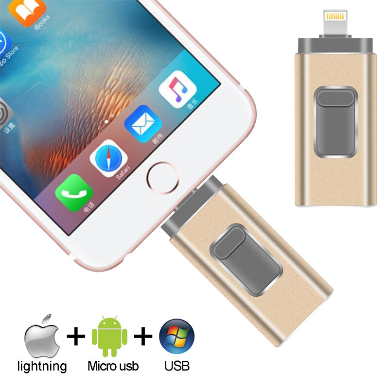 64GB 2TB 3 IN 1 USB Memory Stick Flash Drive Storage For iphone ipad ...