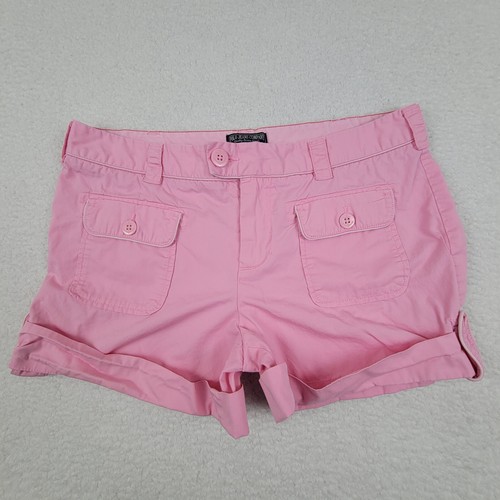 Polo Jeans Company Cuffed Cargo Shorts Pink Womens 8 Measures 32 x 3 ...