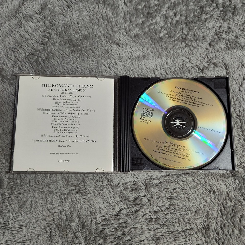 Frederic Chopin: The Romantic Piano (CD, Feb-1994, Infinity Digital ...