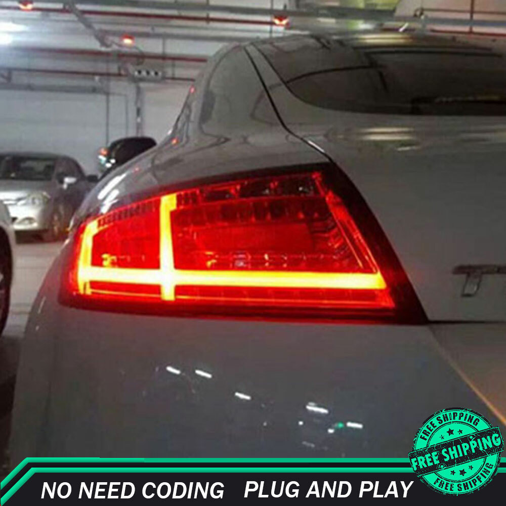 New For Audi TT LED Tail Lights 2006-2013 Dark Or Red LED Rear Lamps ...