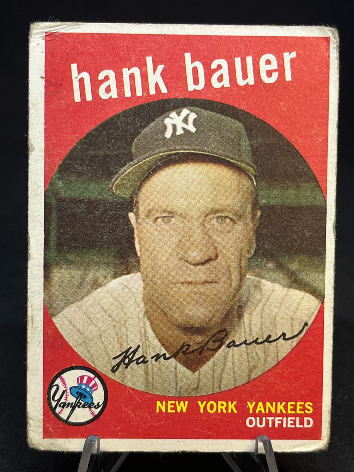 1959 Topps Baseball Card Hank Bauer #240 BV $20 KB | eBay