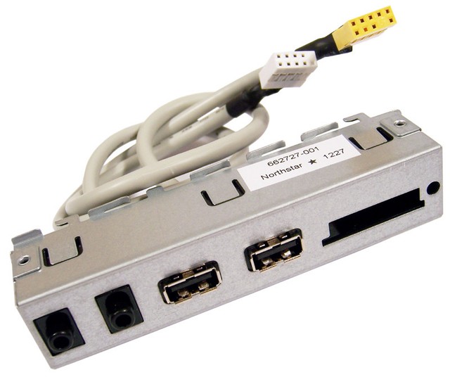 HP Pavilion P2 IO Power Button USB Audio Port Assembly W/ Cables 662727 ...