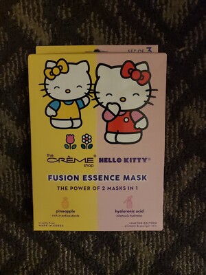 Creme Shop Hello Kitty Fusion Essence - Set of 3 Masks | eBay