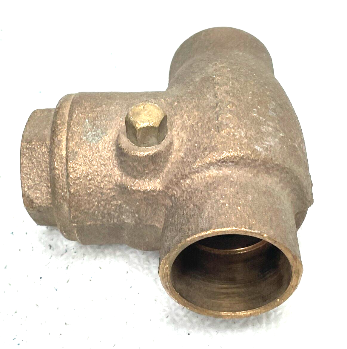 STOCKHAM Bronze Swing Check Valve 1-1/4" CTS Solder Joint Ends 125-SWP ...