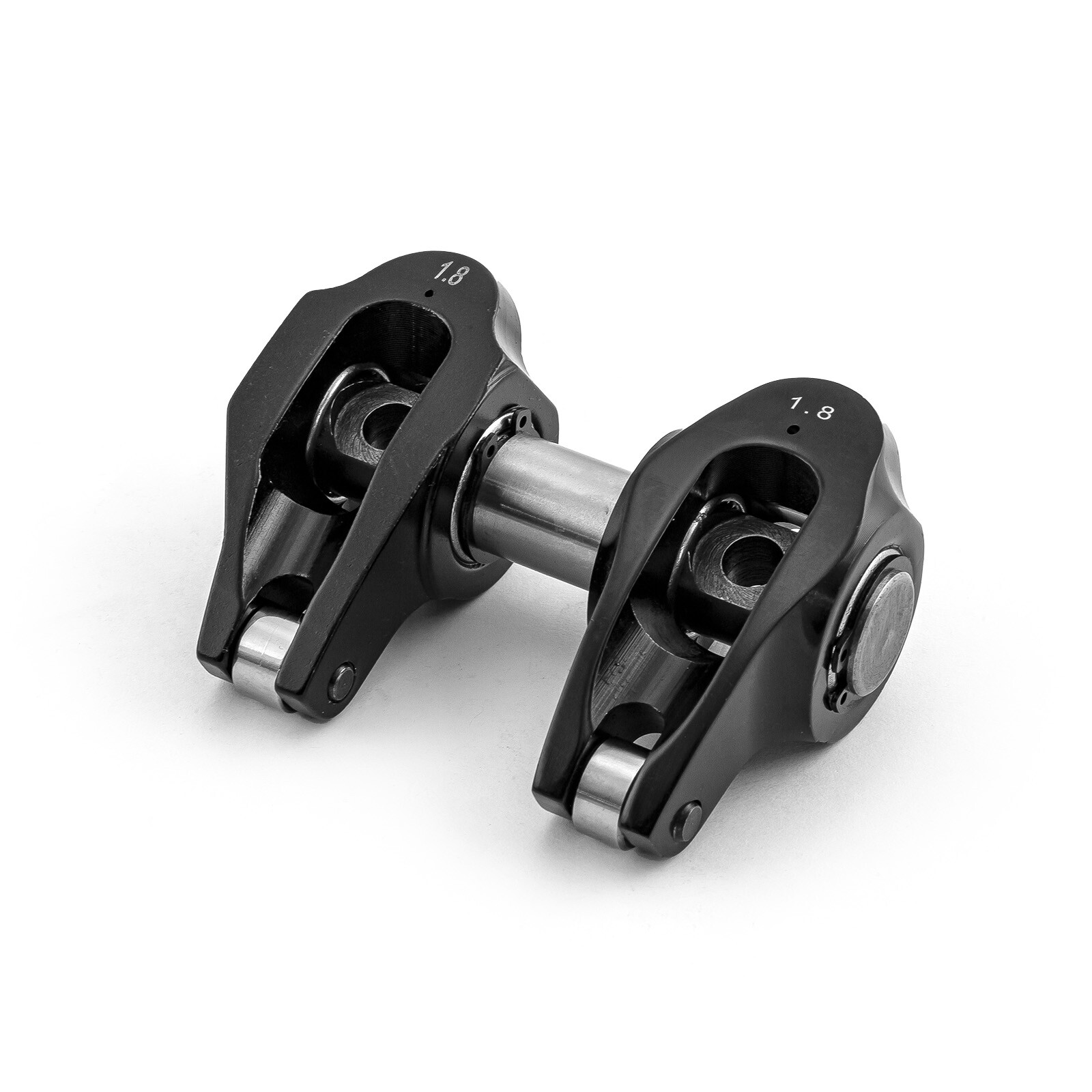 Chevy LS3 1.8 Ratio Aluminum Pedestal Mount Roller Rocker Arm Set Black ...