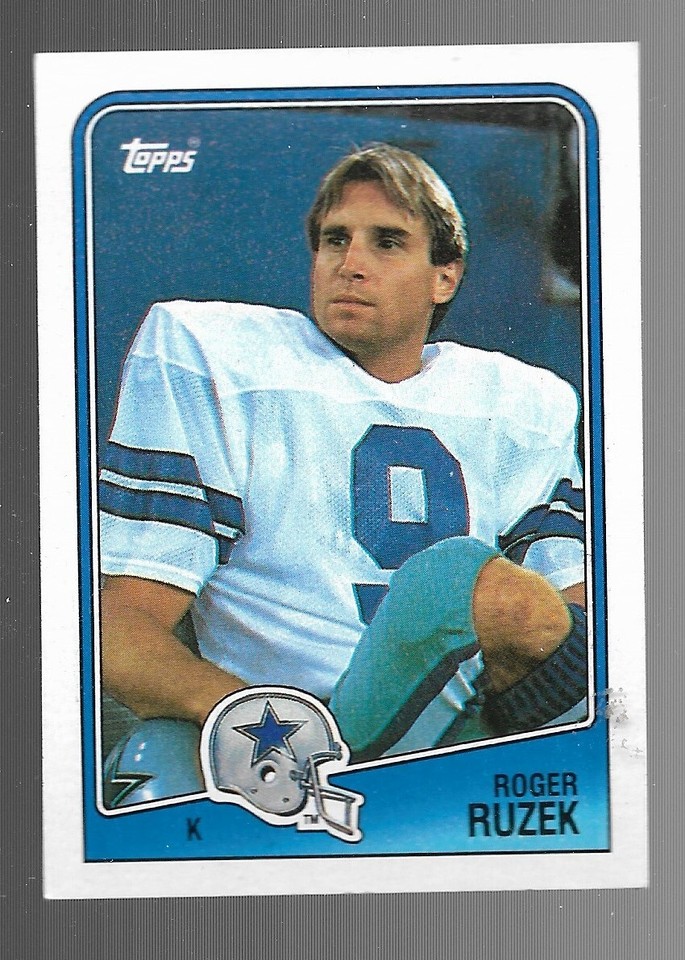 1988 Topps Roger Ruzek 264 Dallas Cowboys Football Card Vintage | eBay