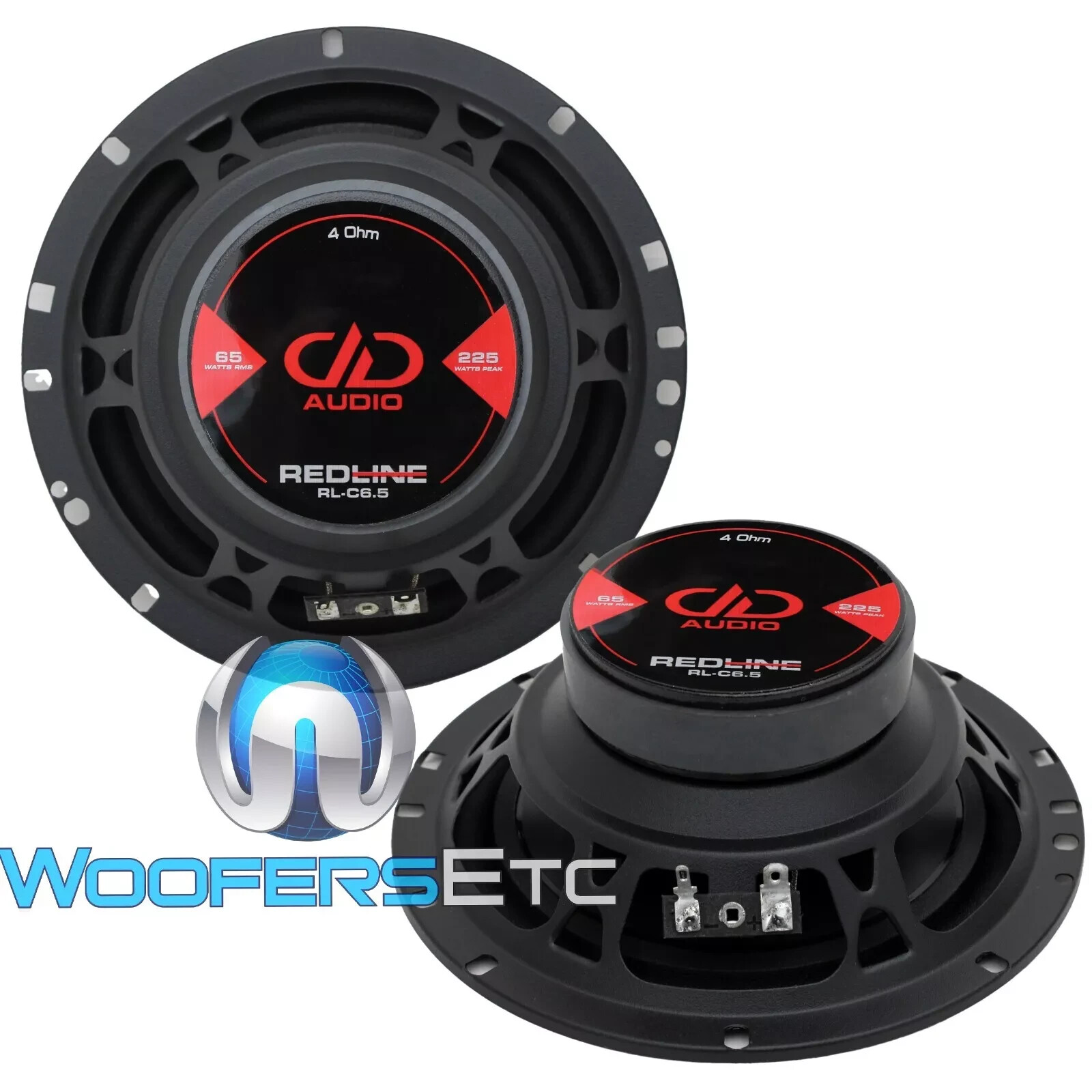 DD AUDIO RL-M 6.5" POLYPROPYLENE MIDRANGE 4-OHM SPEAKERS & GRILLS CAR ...