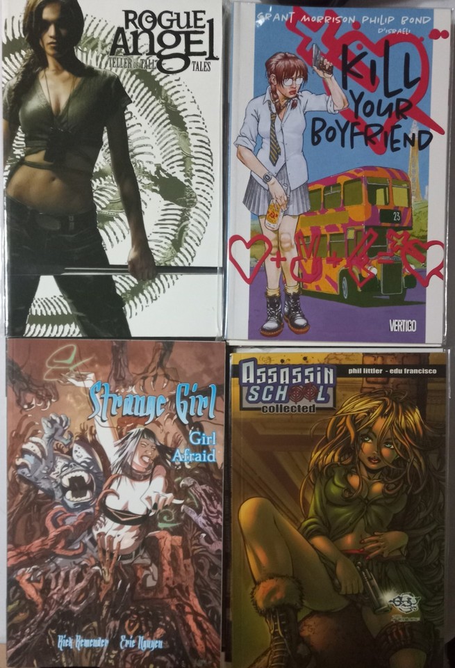 Huge tpb lot 20 books Girls w Guns GHOST VELVET BARB WIRE & others LOT ...