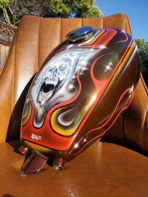 Custom Paint Chopper motorcycle wassell gas Tank | eBay