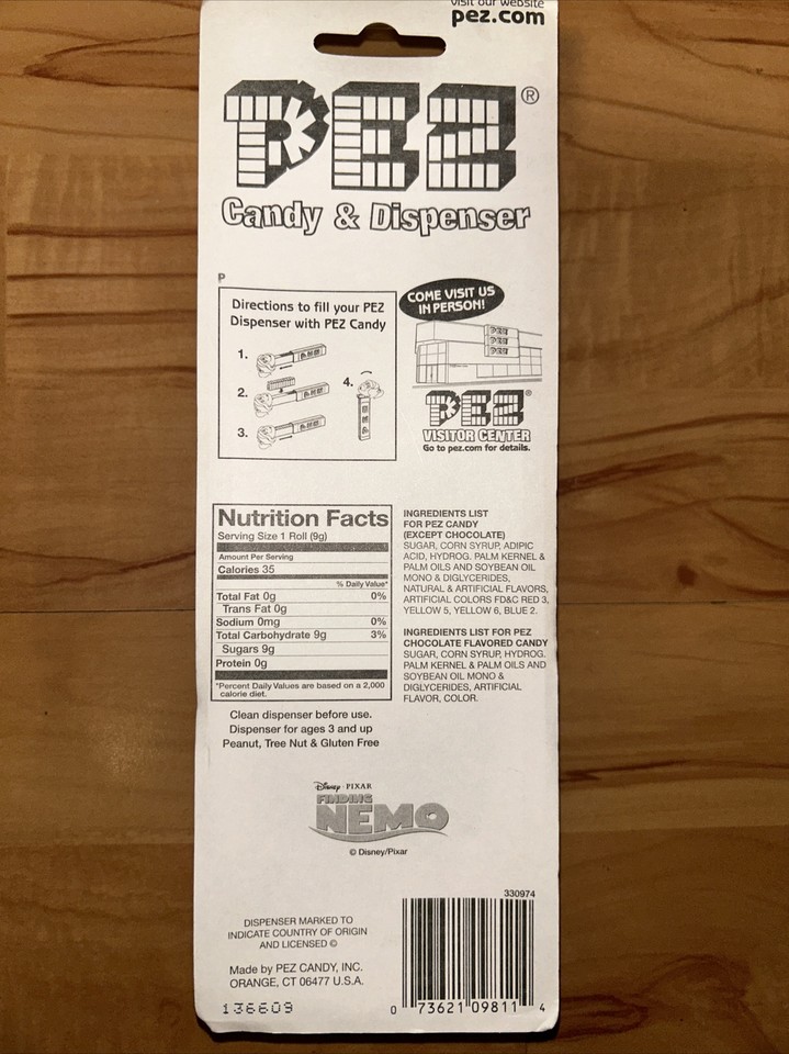 Disney's Finding NEMO "NEMO" - PEZ Candy & Dispenser - NEW | eBay