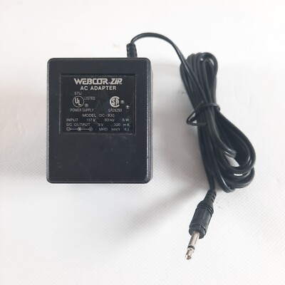 Webcor Zip DC-930 AC Adapter 9VDC 300mA | eBay