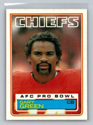1983 NFL Topps Gary Green #286 Kansas City Chiefs 83-TFBC | eBay